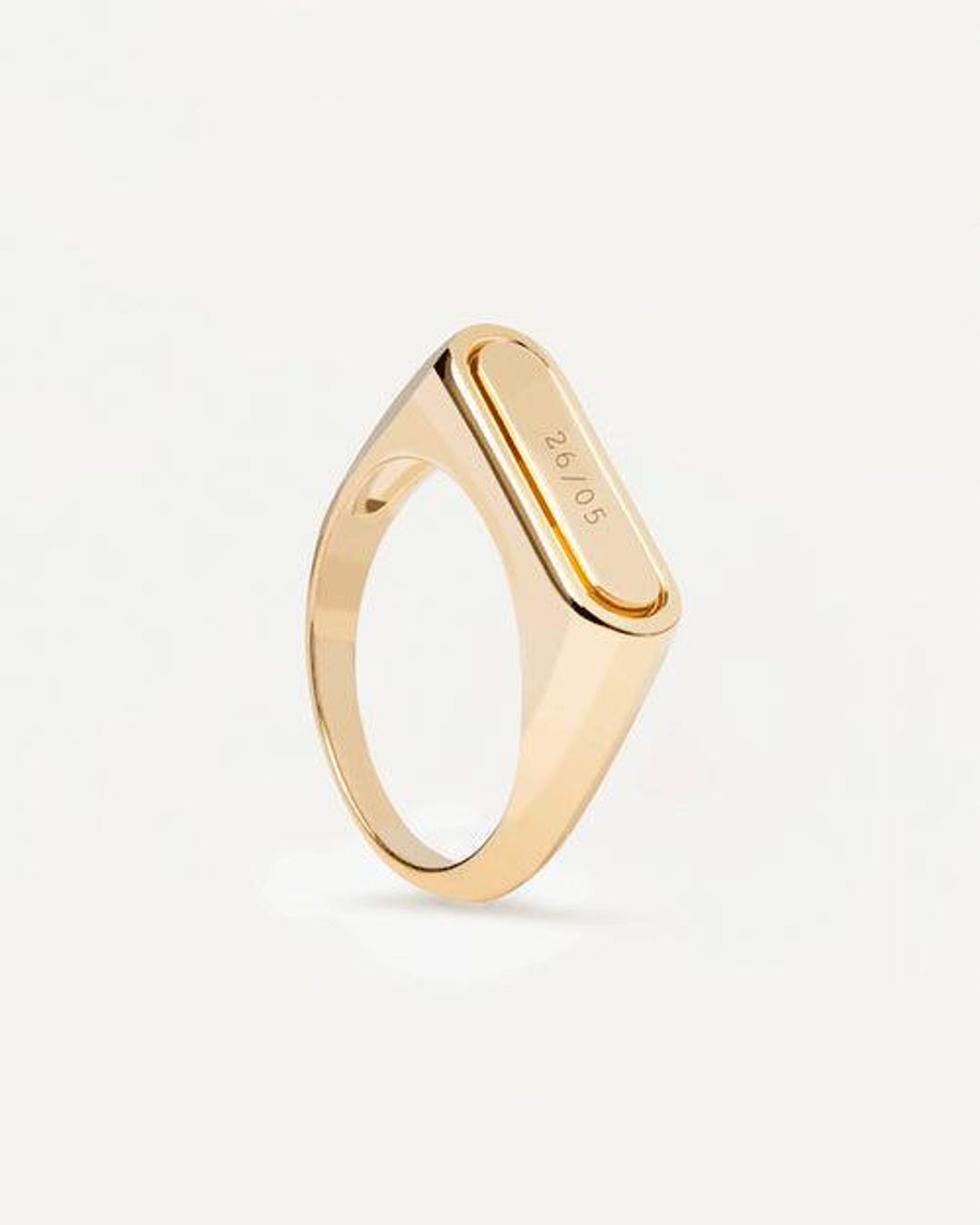 The 14k Gold Signet Ring - Personalized Gold Ring - Custom Gold Ring ...