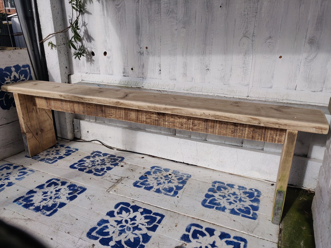 Rustic Scaffold Board Bench - Etsy