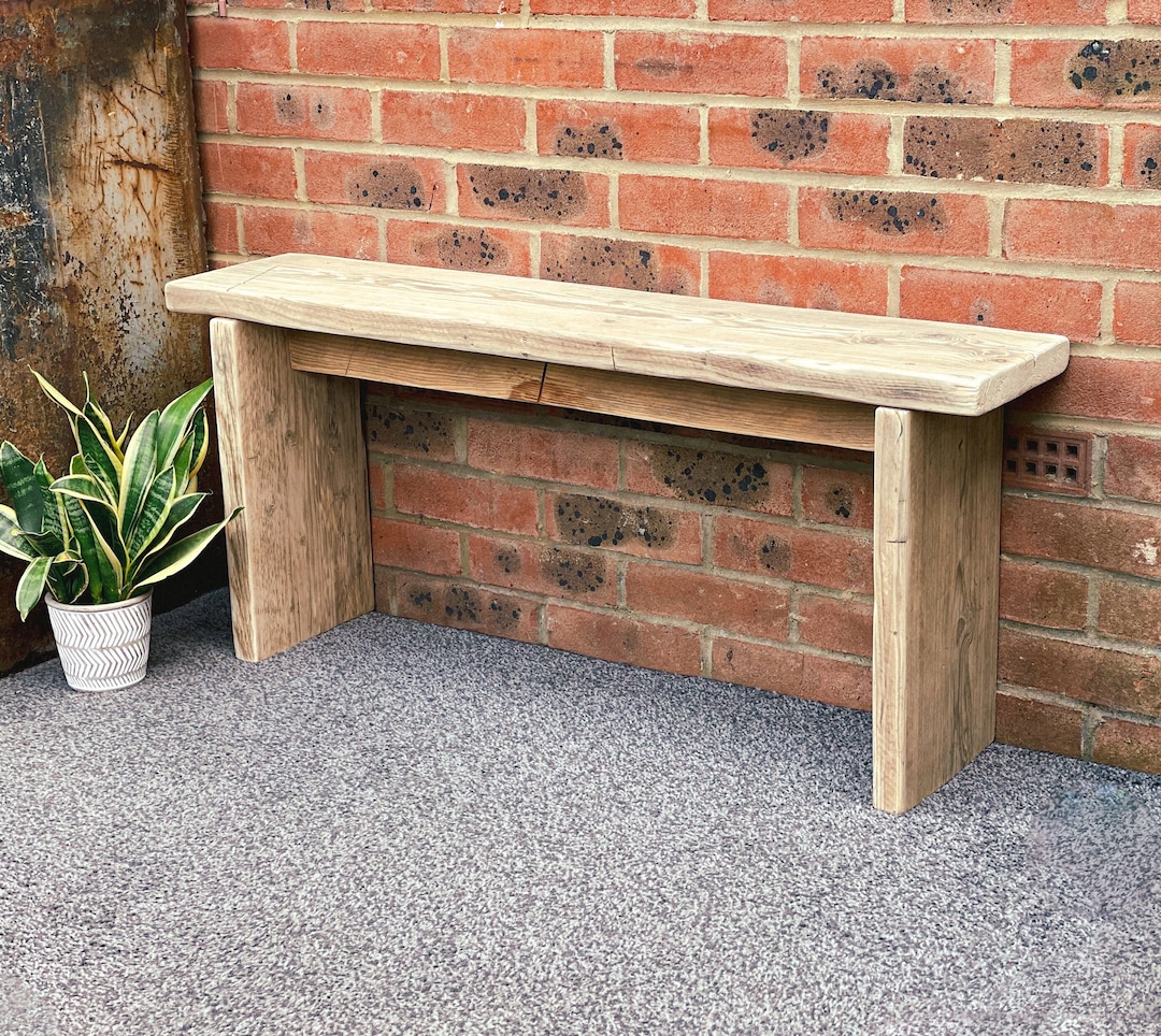 Rustic Scaffold Board Bench - Etsy UK