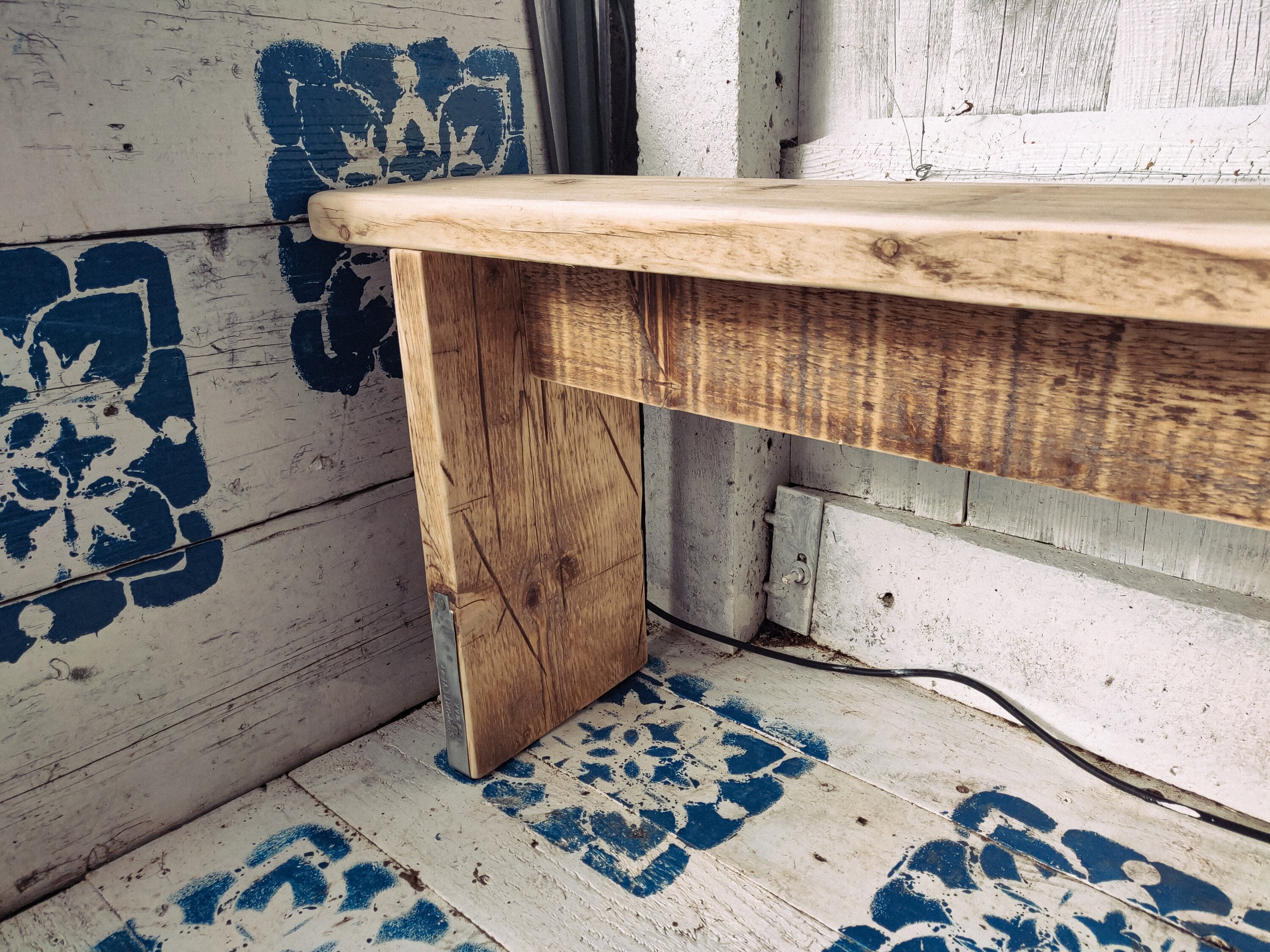 Rustic Scaffold Board Bench - Etsy UK