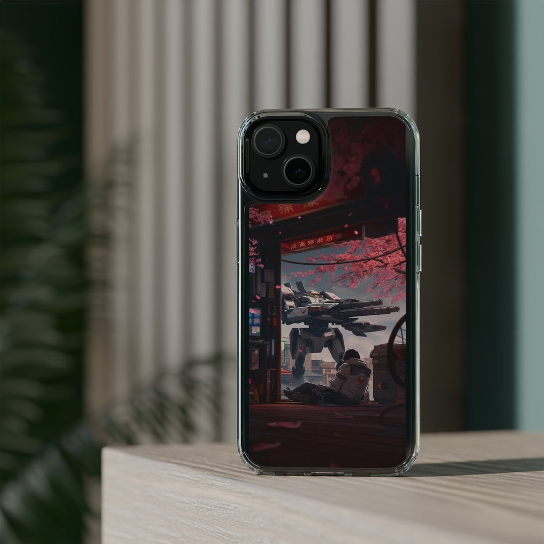 Cherry Blossom Mech Pilot Case - Anime Mech Art for iPhone & Samsung - Etsy