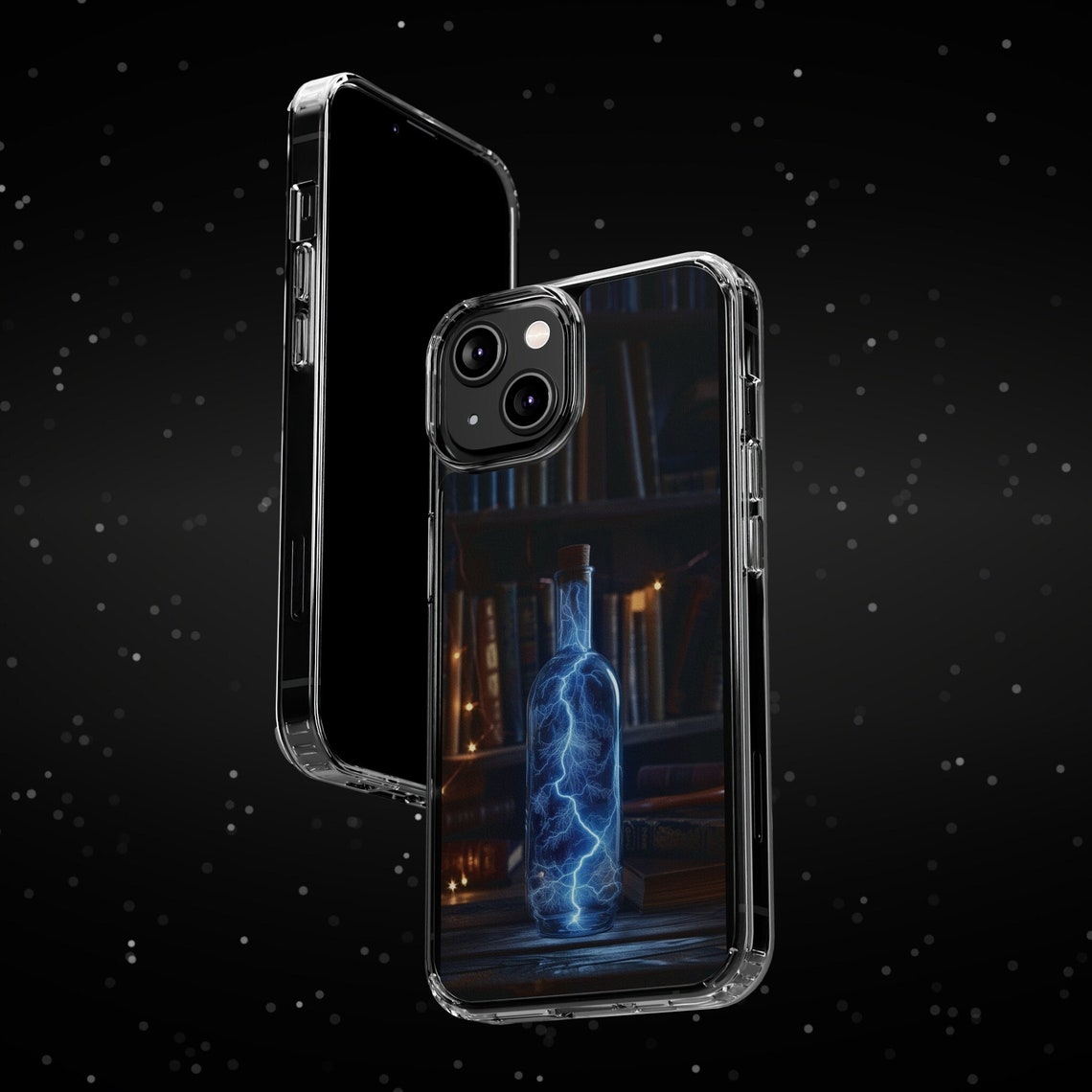 Lightning Bottle Magic Phone Case - Vintage Library Aesthetic iPhone 14 ...