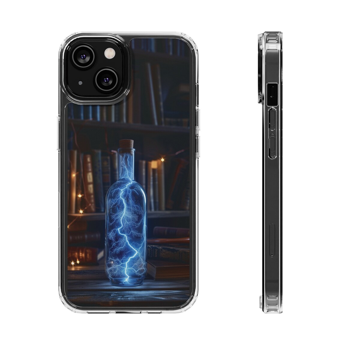 Lightning Bottle Magic Phone Case - Vintage Library Aesthetic iPhone 14 ...