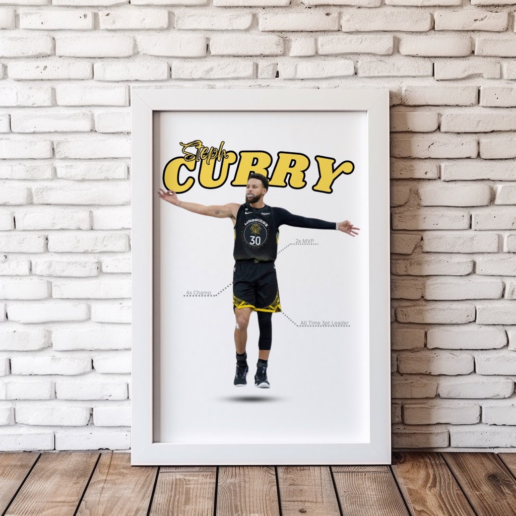 Stephen Curry Wall Art, Stephen Curry Poster, Printable Poster, Sports ...