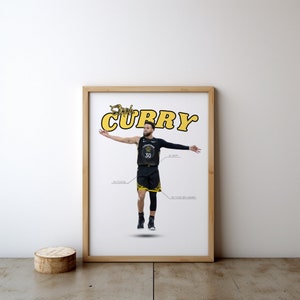 Stephen Curry Wall Art, Stephen Curry Poster, Printable Poster, Sports ...