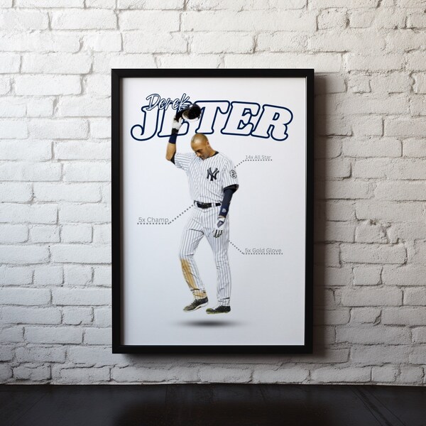 Derek Jeter Poster - Etsy
