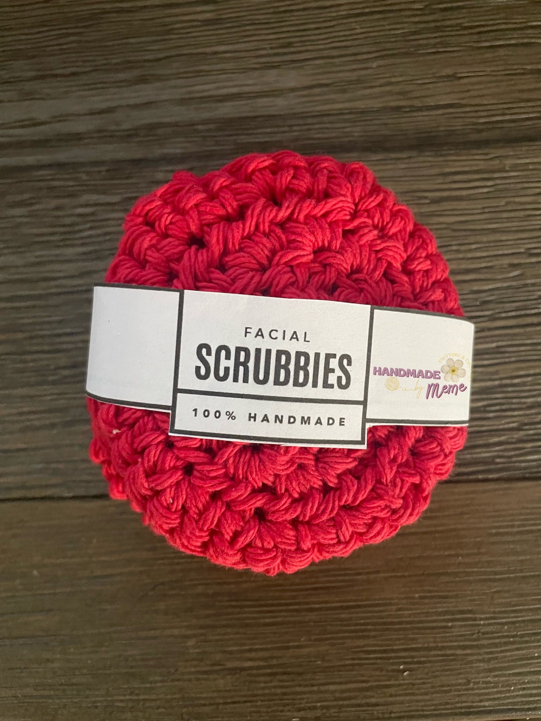 Handmade 100% Cotton Crochet Face Scrubbies 4 Pack - Etsy