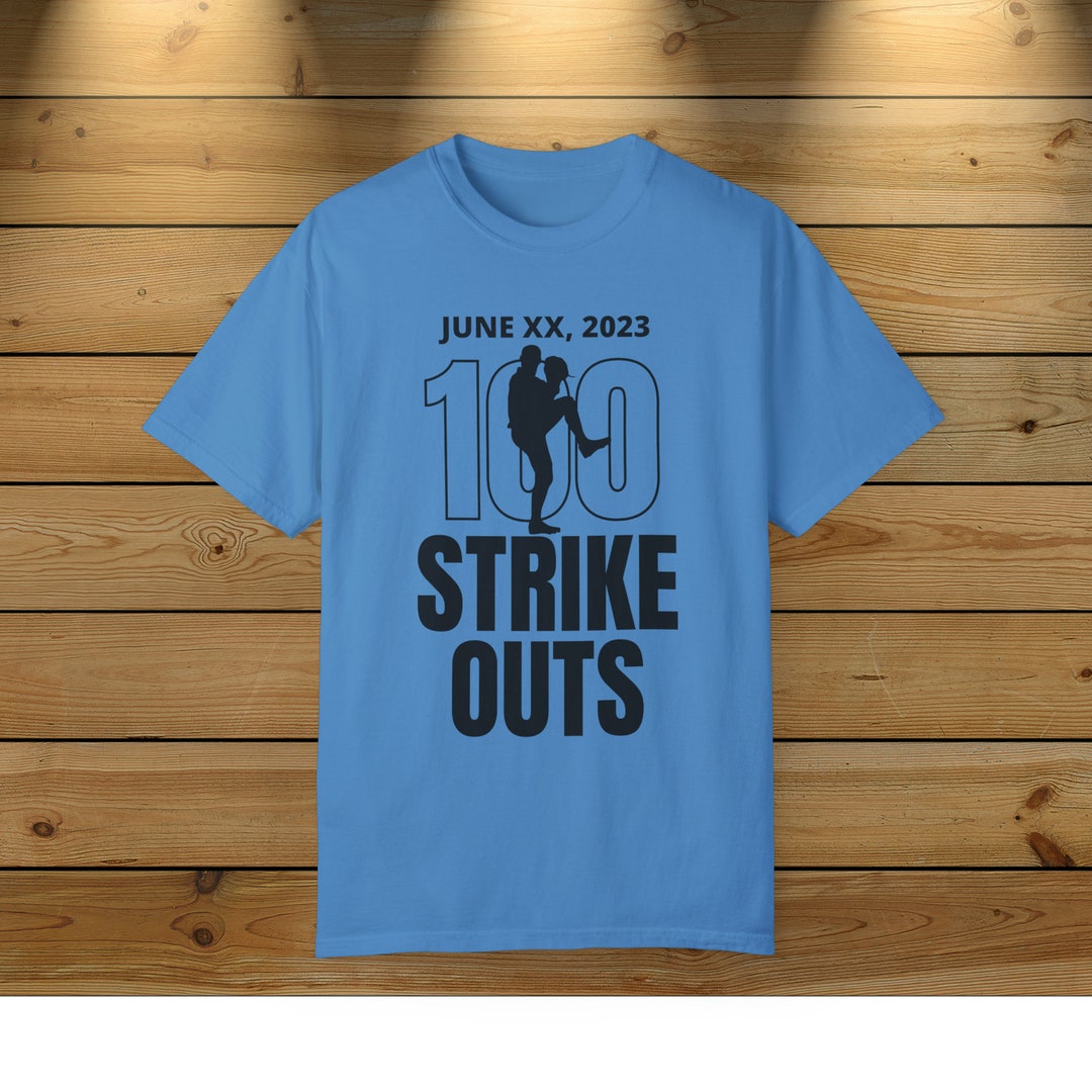 Personalized 100 Strikeouts Baseball Shirt - Etsy
