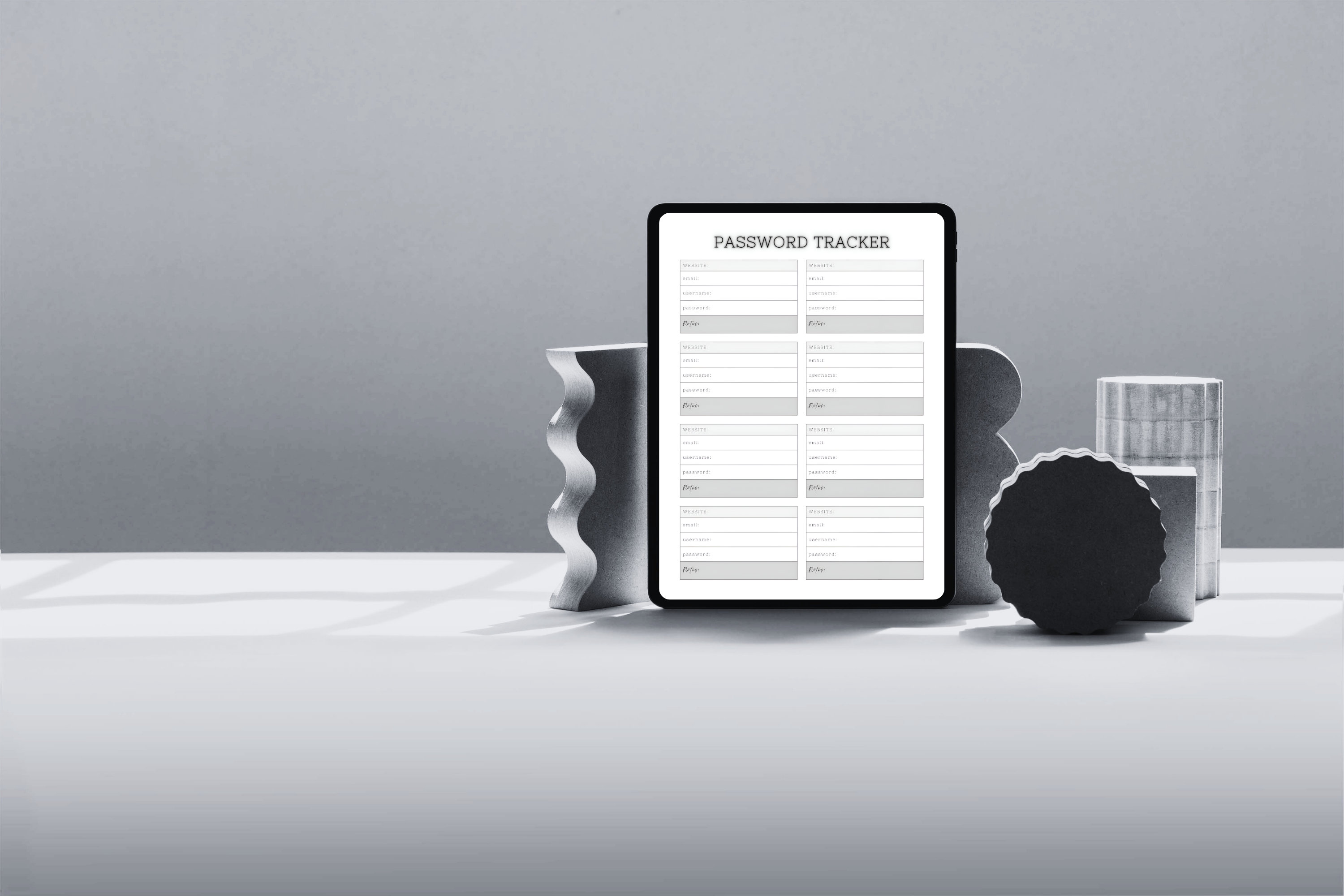 Password Tracker Printable & Customizable, Password Keeper, Password ...