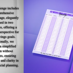 52 Weeks SAVINGS Challenge BUNDLE - BUDGET Tracker – Printable Money ...