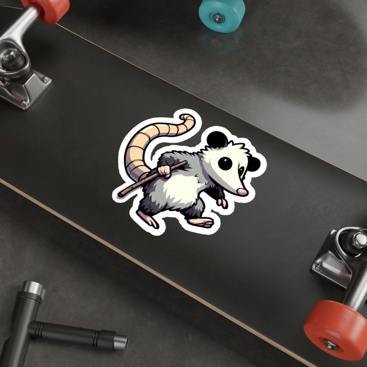 Kawaii Walking Possum Die Cut Sticker/decal for Water Bottles, Laptops ...
