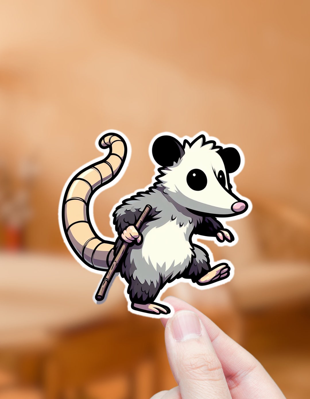 Kawaii Walking Possum Die Cut Sticker/decal for Water Bottles, Laptops ...