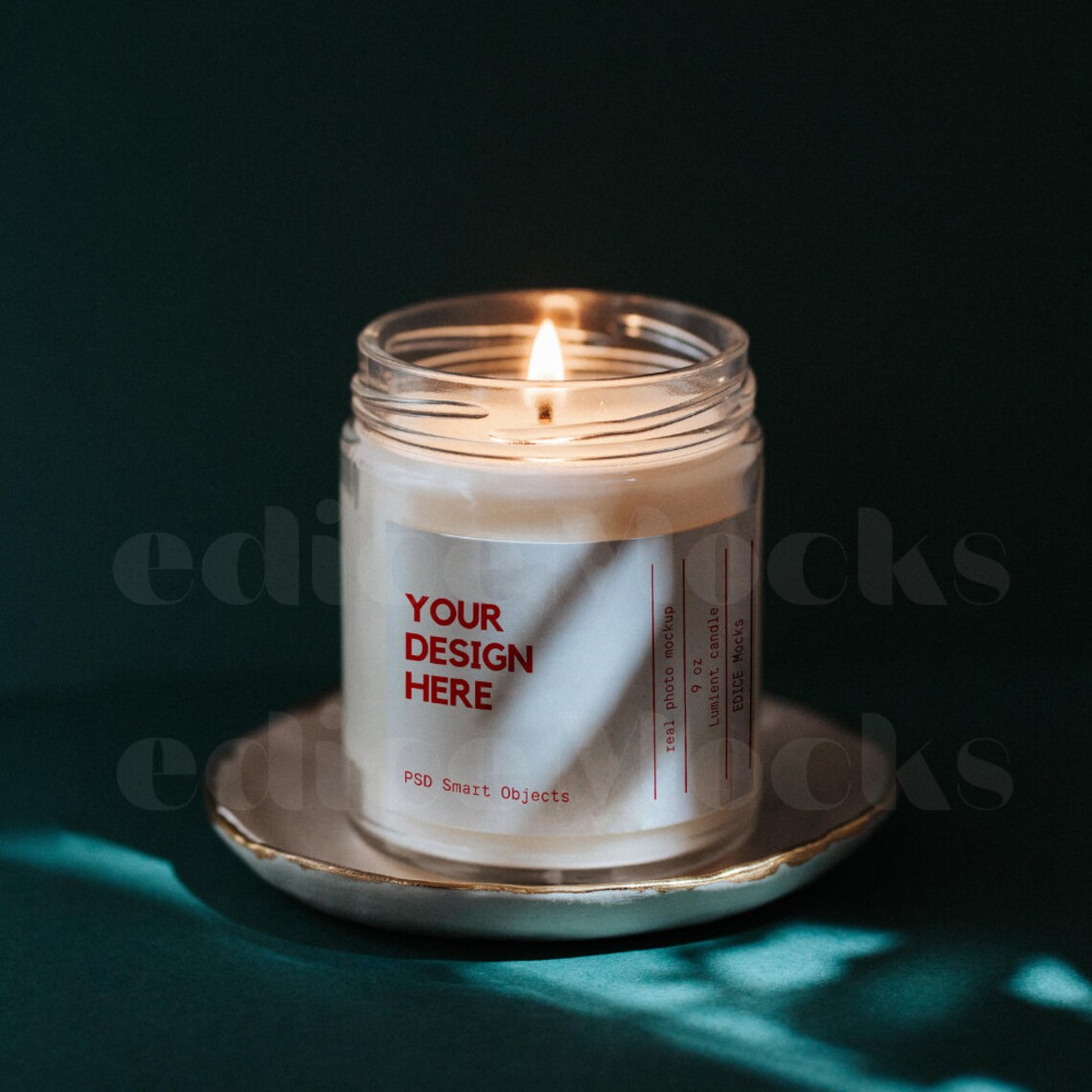 9 Oz Candle Mockup, Candle Mockup Psd, Smart Object Candle Mockup ...
