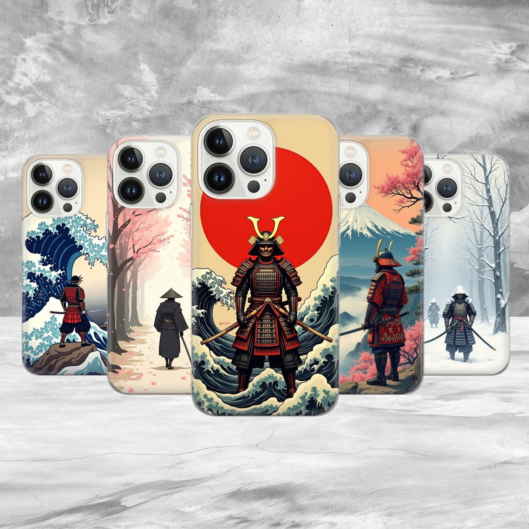 Samurai Phone Case Bushi Warrior Cover for iPhone 16 Pro, 15, 14, 13 ...
