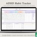 Habit Tracker Spreadsheet Template for Google Sheets, 2024 Habit ...