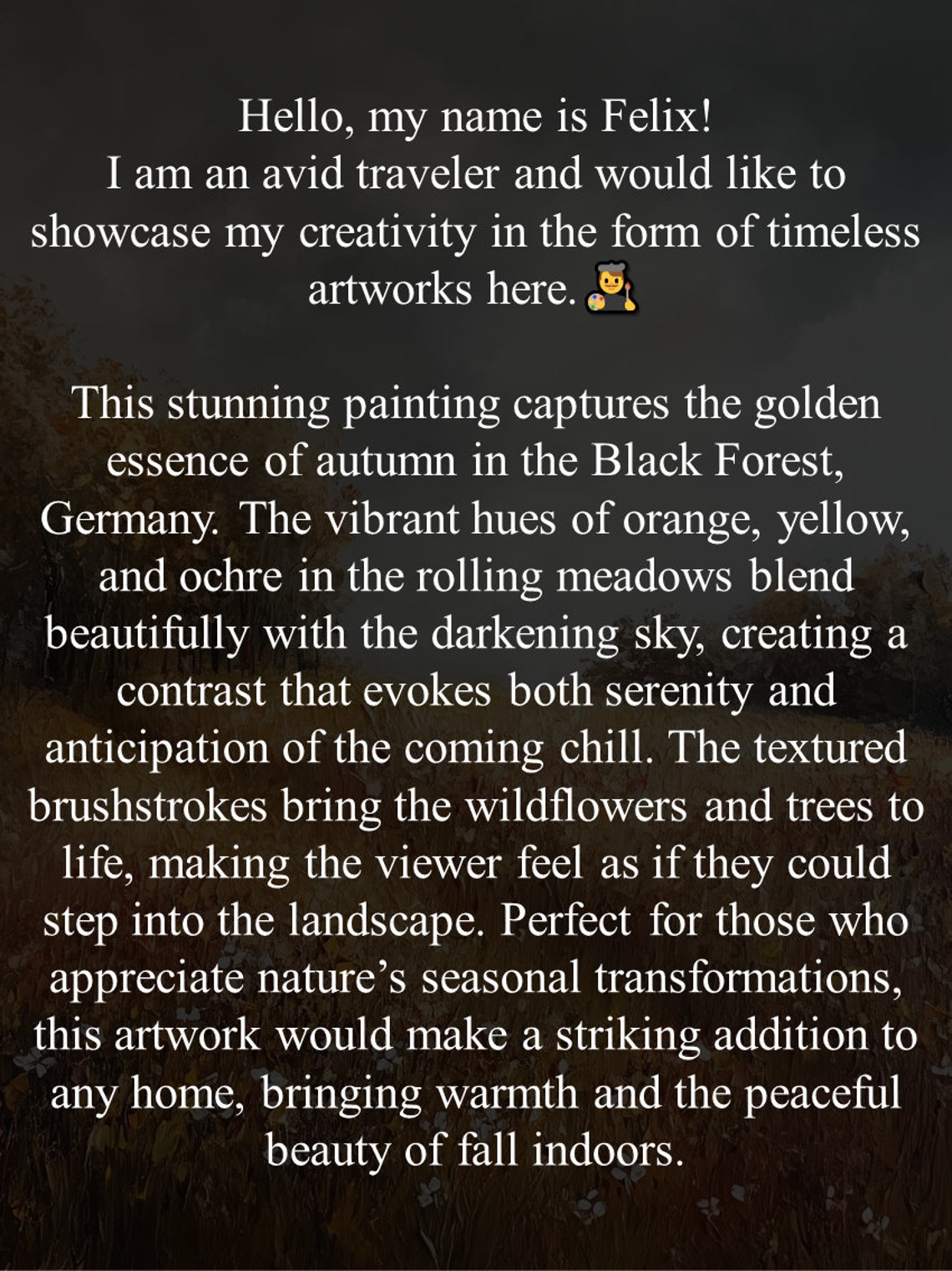 Rustic Fall Flower Field PRINTABLE Painting L Classic Warm Tone Wall ...