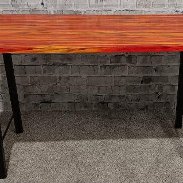 Orange Desk - Etsy