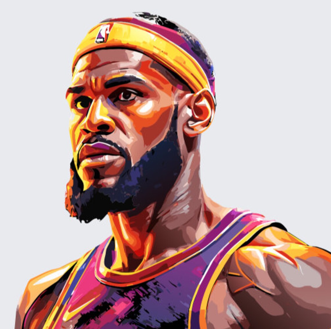 Lebron James SVG PNG - Etsy