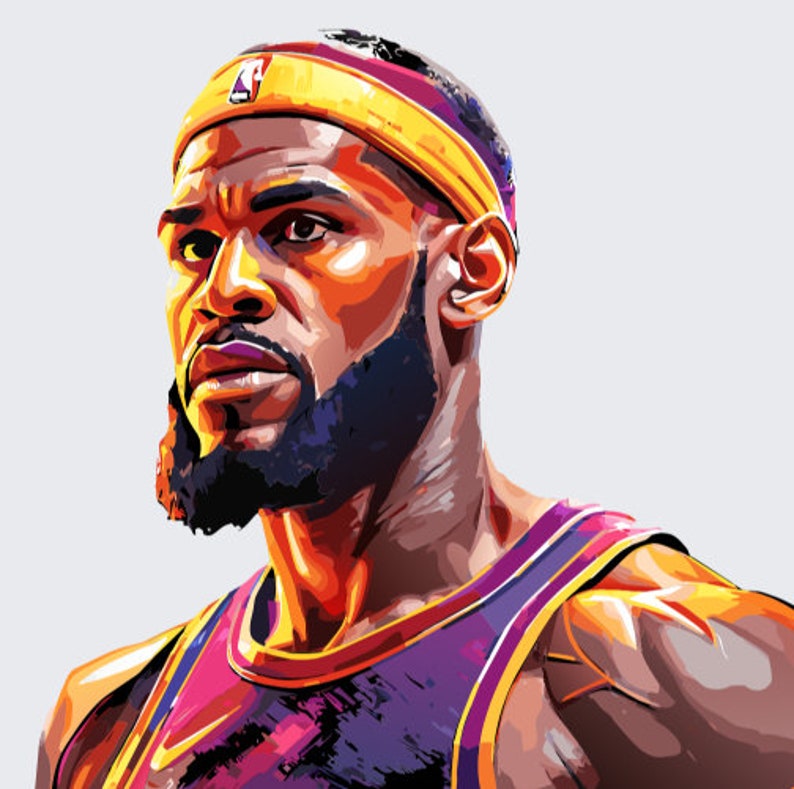 Lebron James SVG PNG - Etsy