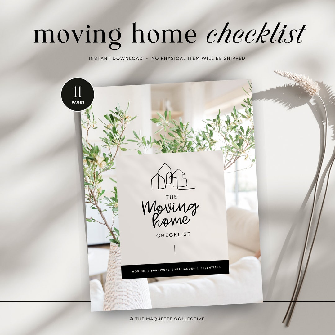 Moving Out Checklist, Moving Checklist Printable, Moving Home Guide ...