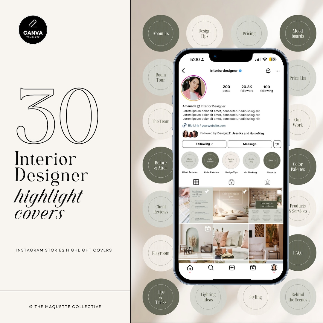 Interior Designer Highlight, Instagram Interior Designer Stories ...