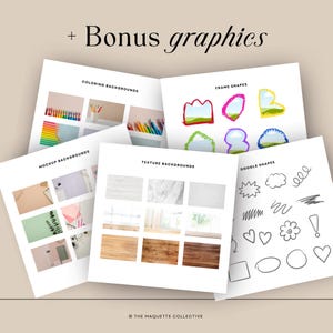 Coloring Book Mockup, Book Cover Canva Template, Editable Etsy™ Listing ...