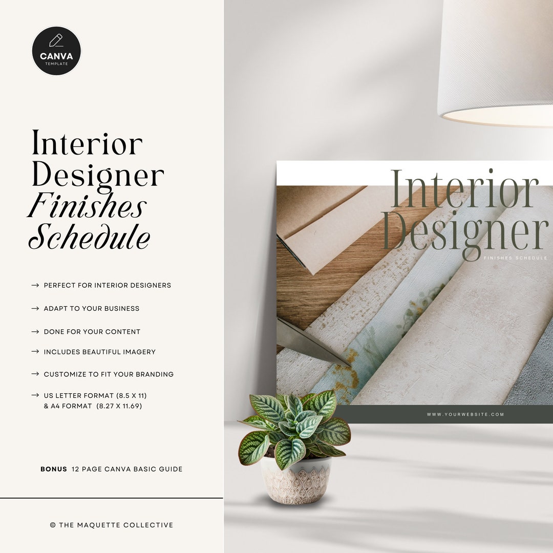 Interior Designer Finishes Template, Interior Design Finish Schedule ...