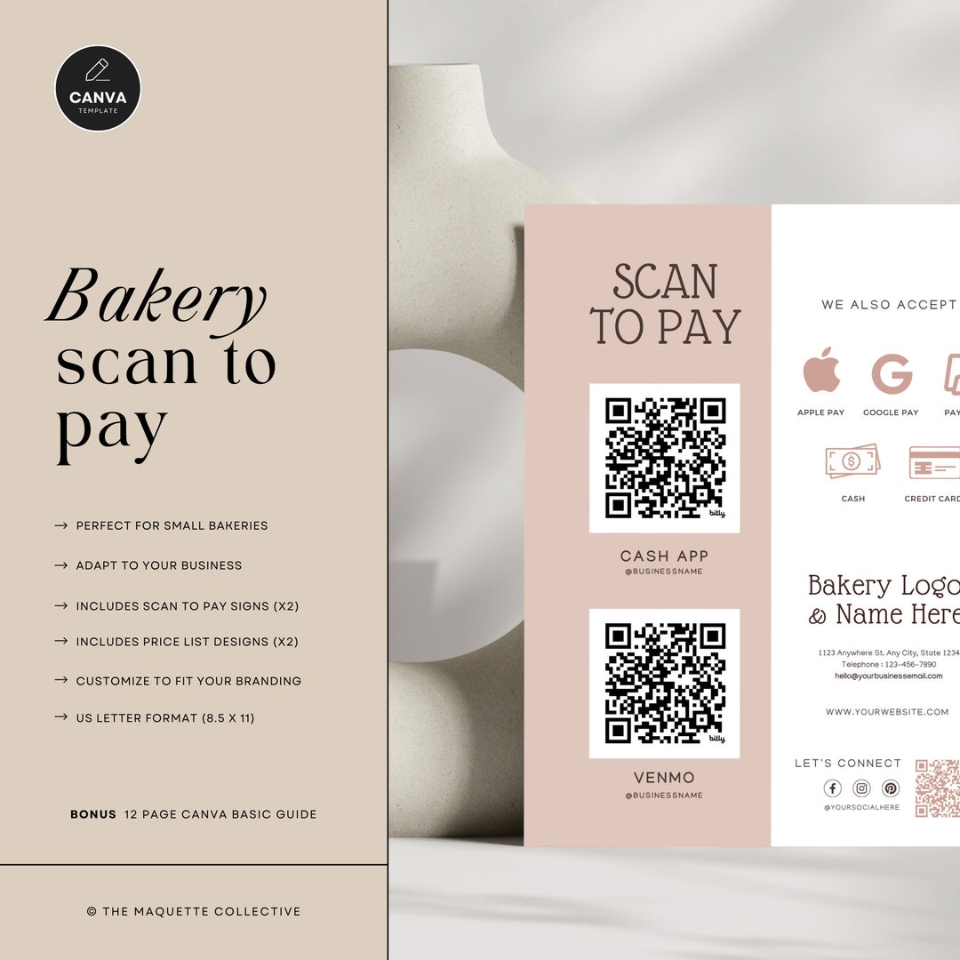 Bakery Scan to Pay, Bakery Price List, Scan to Pay for Small Bakeries ...