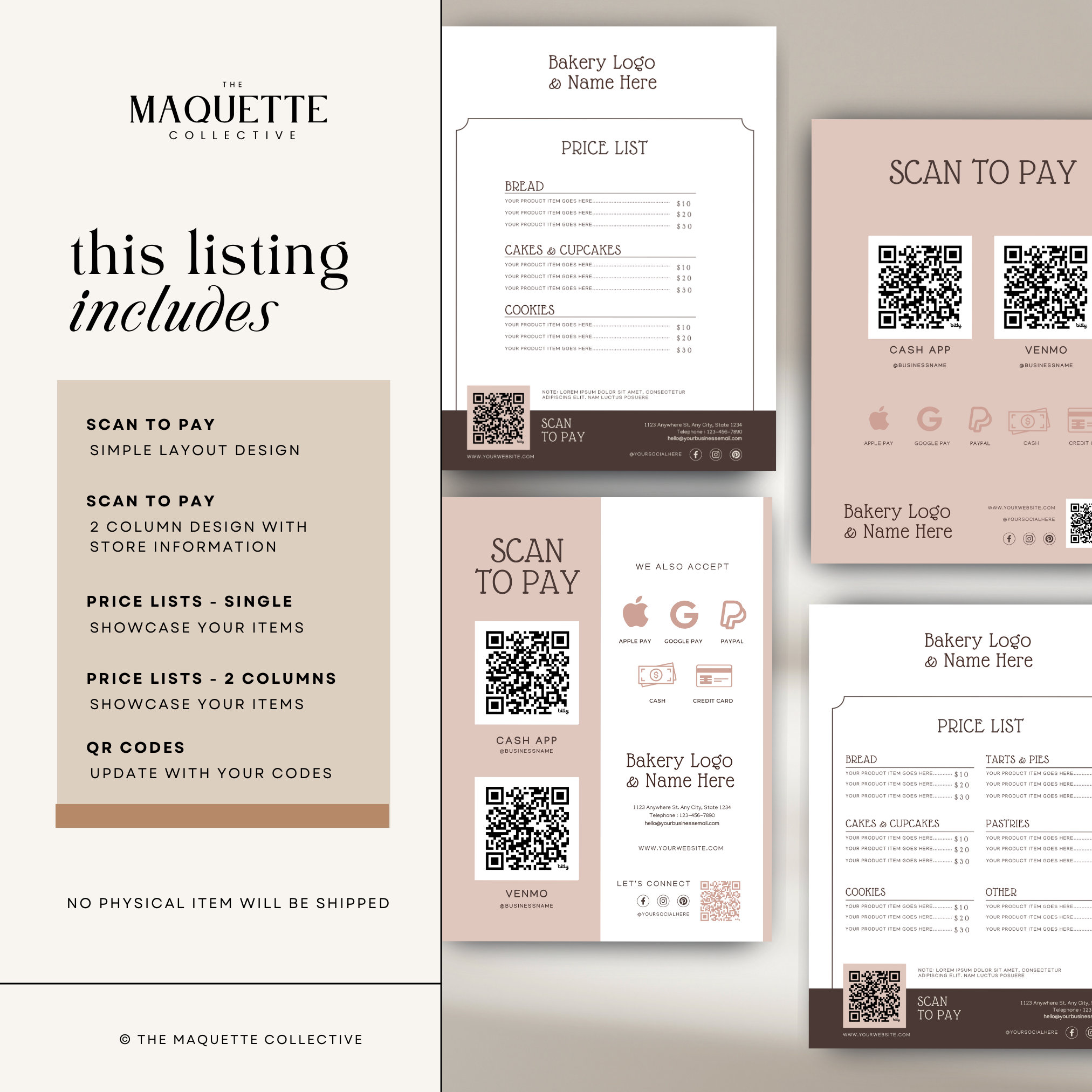 Bakery Scan to Pay, Bakery Price List, Scan to Pay for Small Bakeries ...