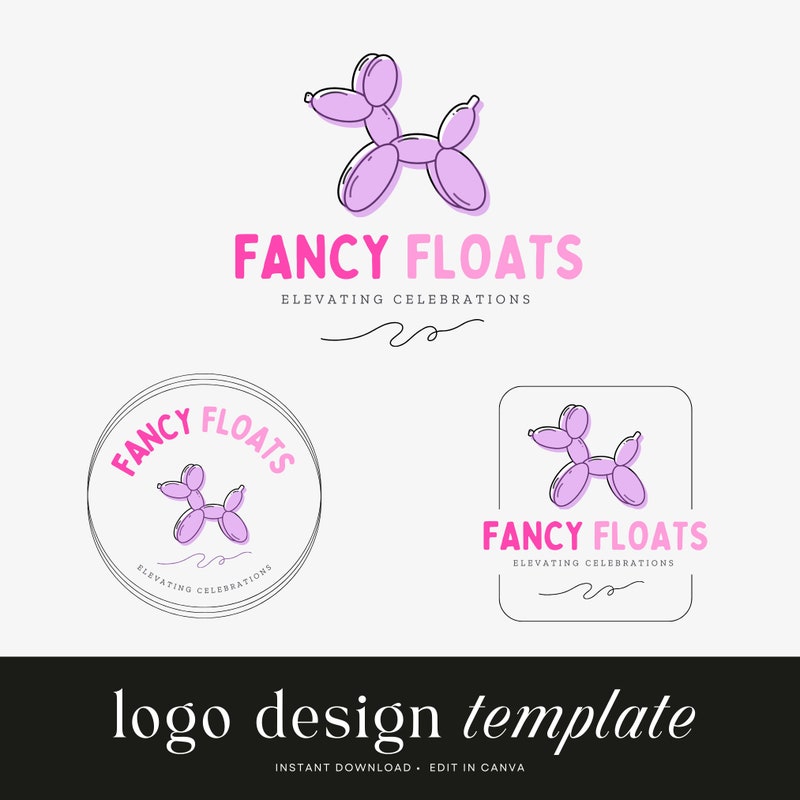 Balloon Logo Design - Etsy