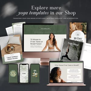 Yoga Journal Template, Wellness Daily Reflection, Guided Yoga Practice ...