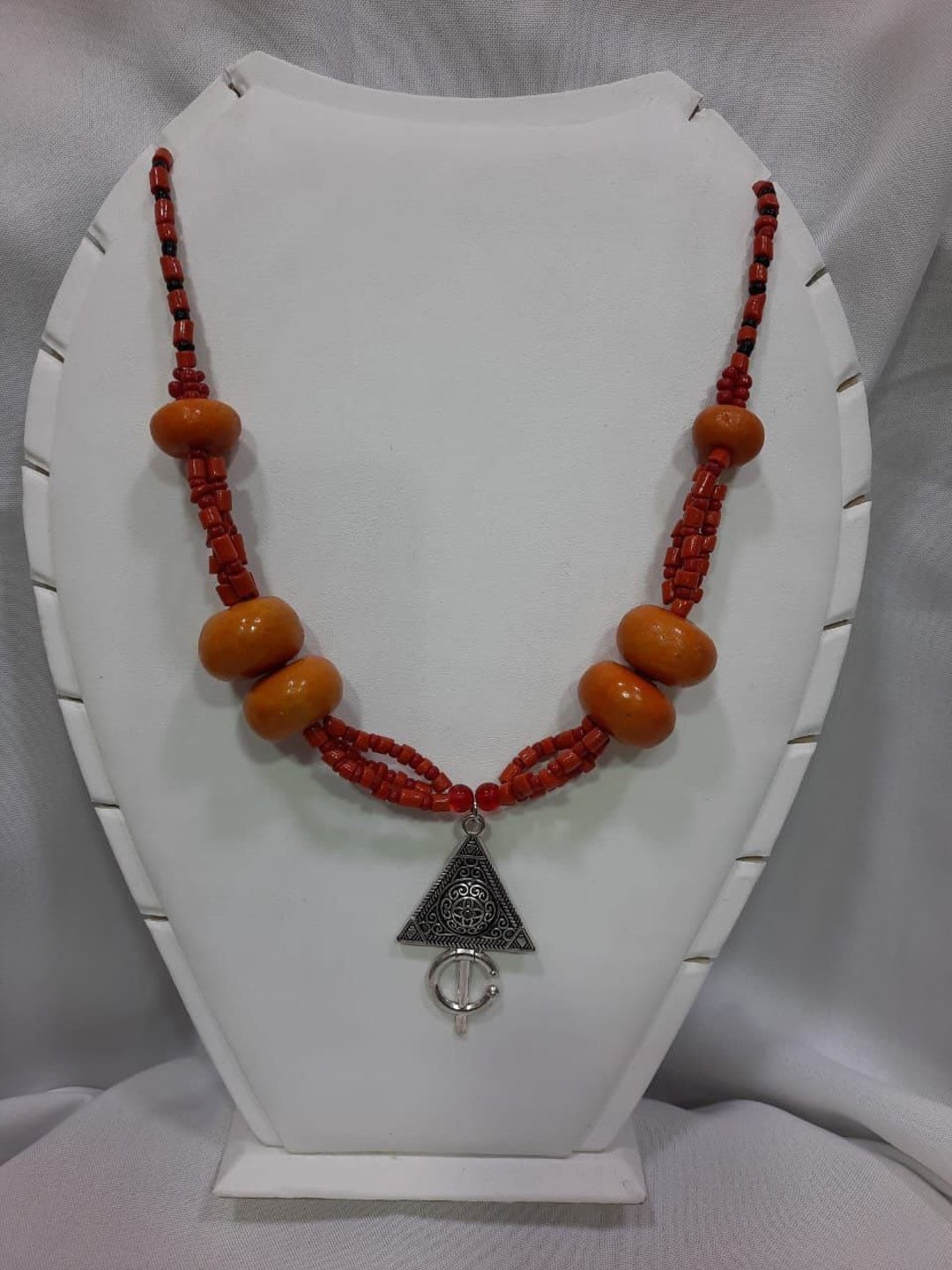COLLIER berbère fibule AMAZIGH / Sud Maroc / bijou ethnique bohème ...