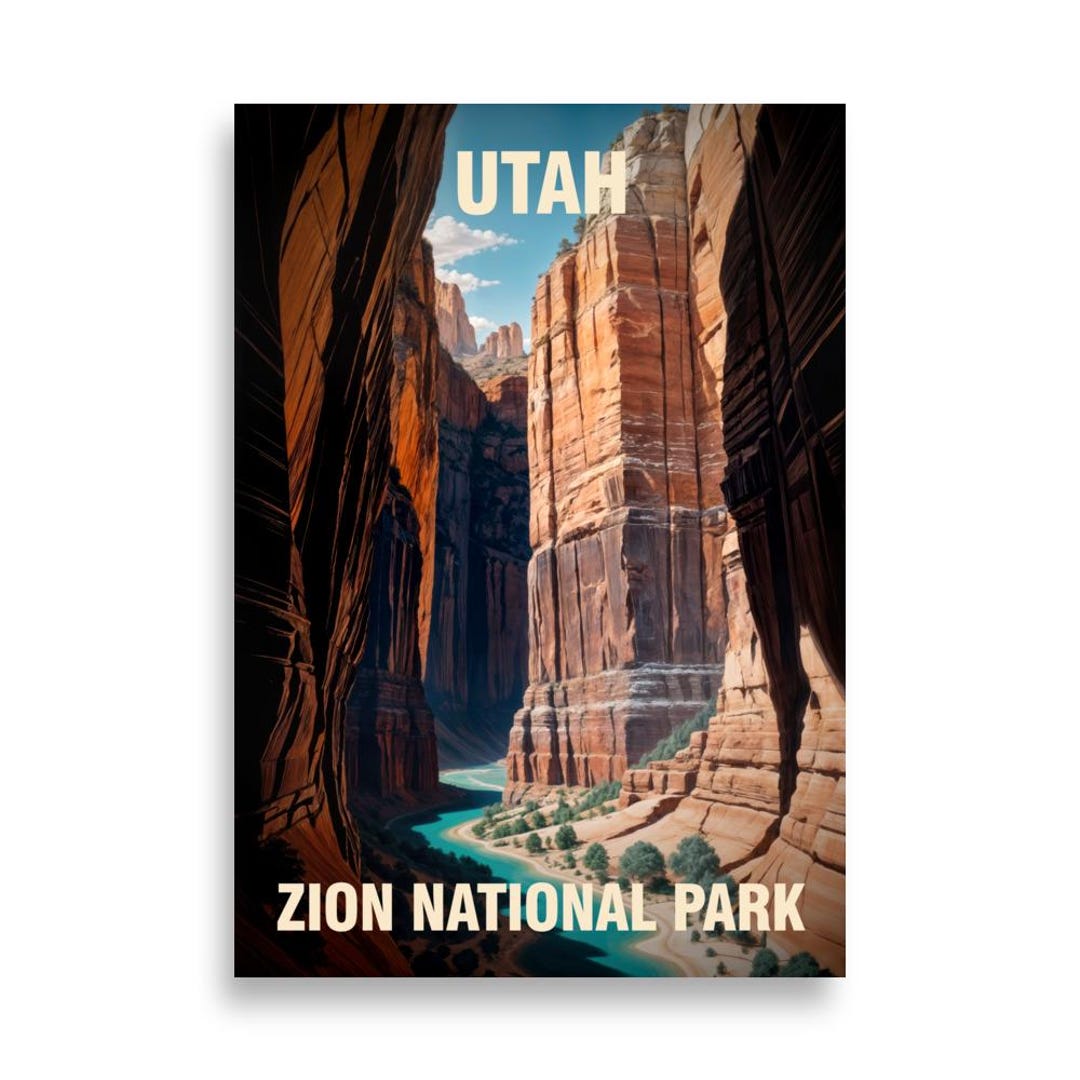 Utah Zion National Park V02 - Etsy