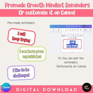 Growth Mindset Bulletin Board, Affirmations, Mental Health, Growth ...