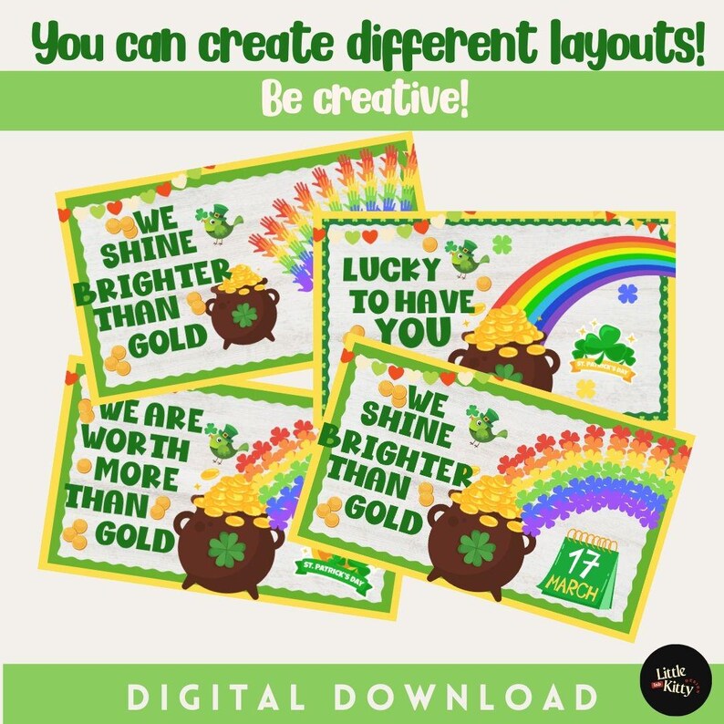 St Patrick’s Day Bulletin Board, March Bulletin Board, Pastel Bulletin ...