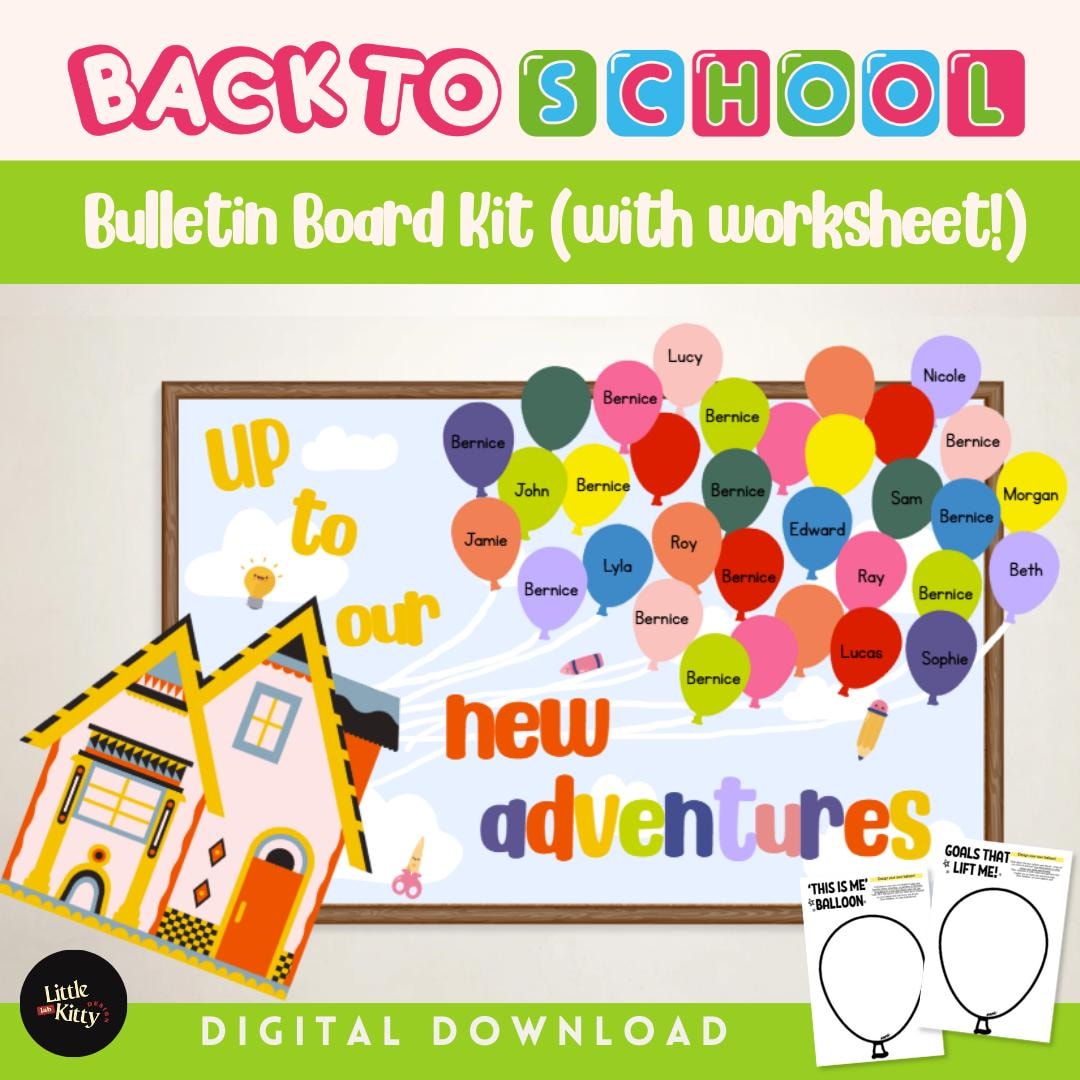 Digital Download, Back to School Bulletin Board, September Classroom ...