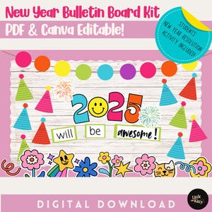 New Year Bulletin Board, January Bulletin Board, New Year Resolution ...