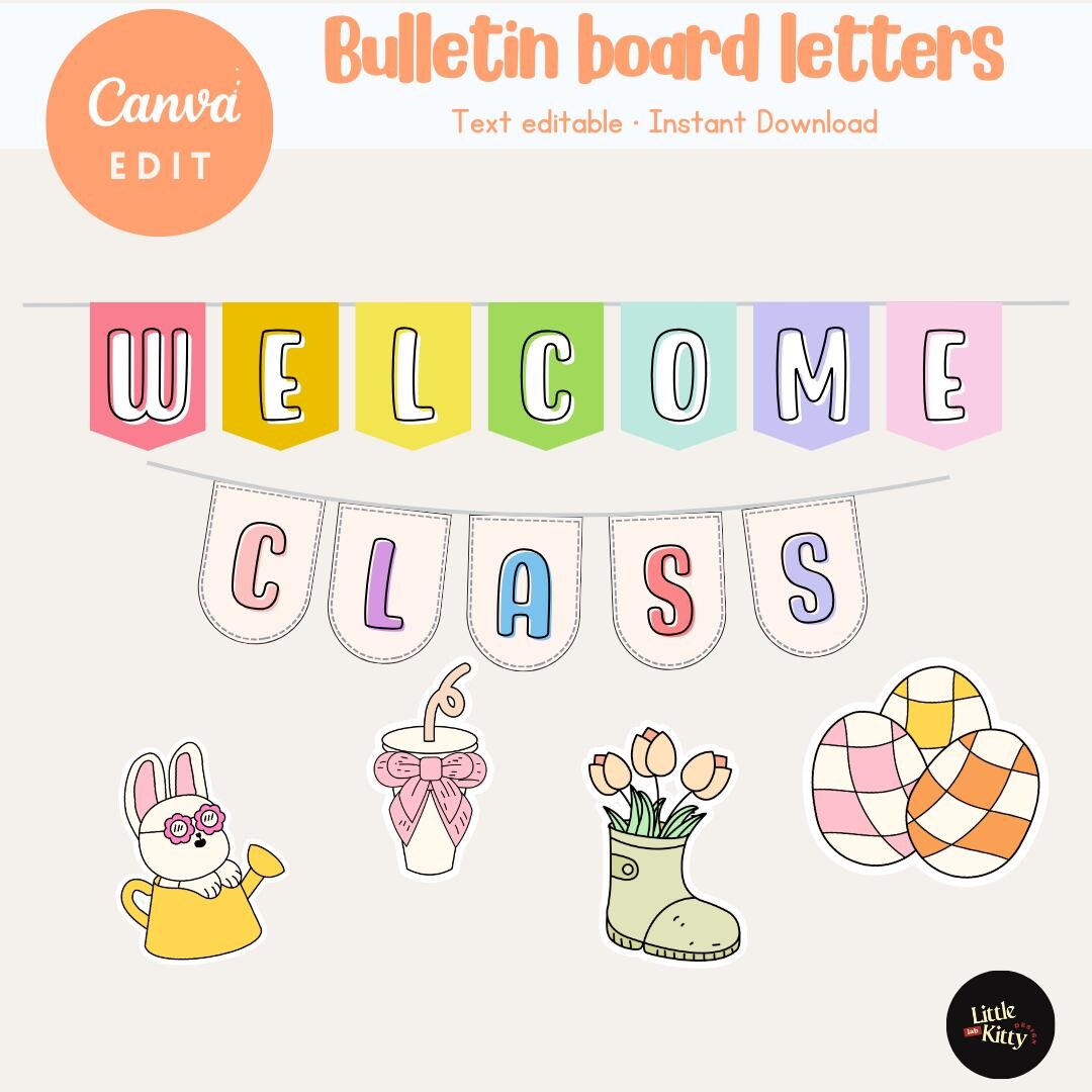 EDITABLE Classroom Banner Letters, Printable Classroom Letters, A-Z ...