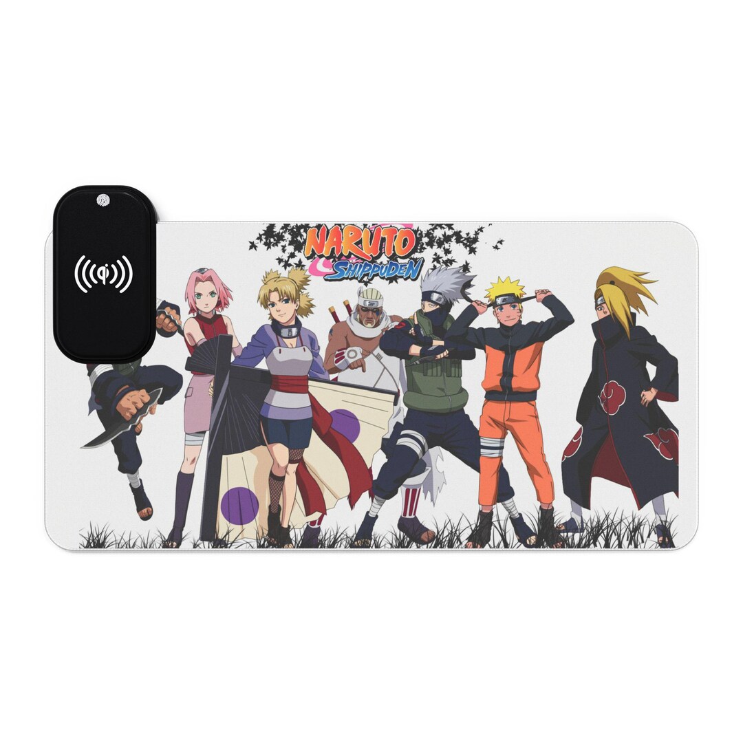 Anime Naruto Shippuden LED Gaming Mouse Pad, Wireless Charging - Etsy