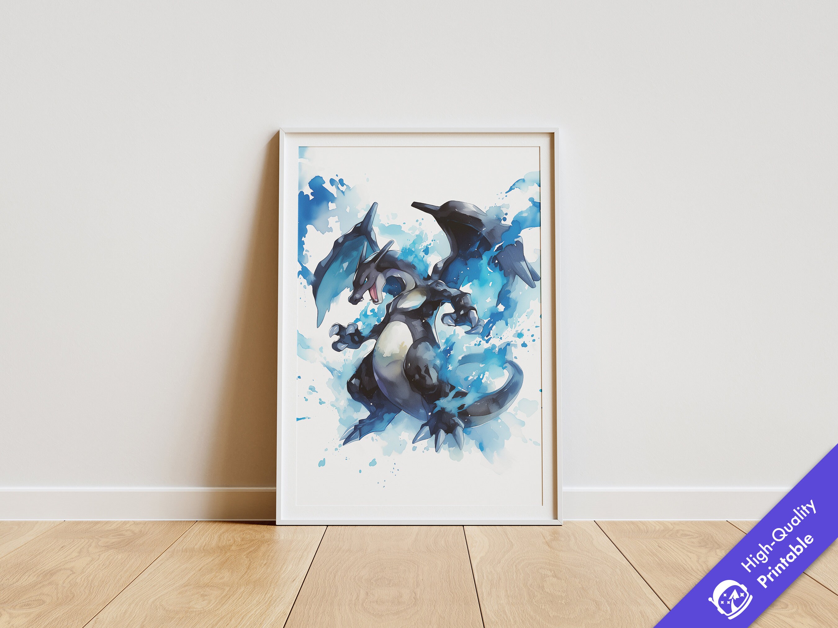 Set of 4 Pokemon Watercolor Fanart Prints | Bedroom Decor, Charmander ...
