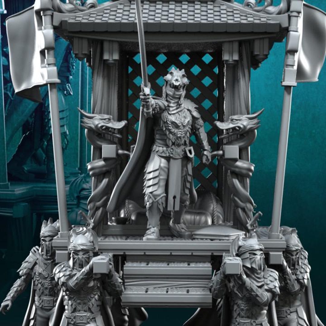 Dragon Army King on Palanquin / Dragon Army / Davale Games / Dnd and ...