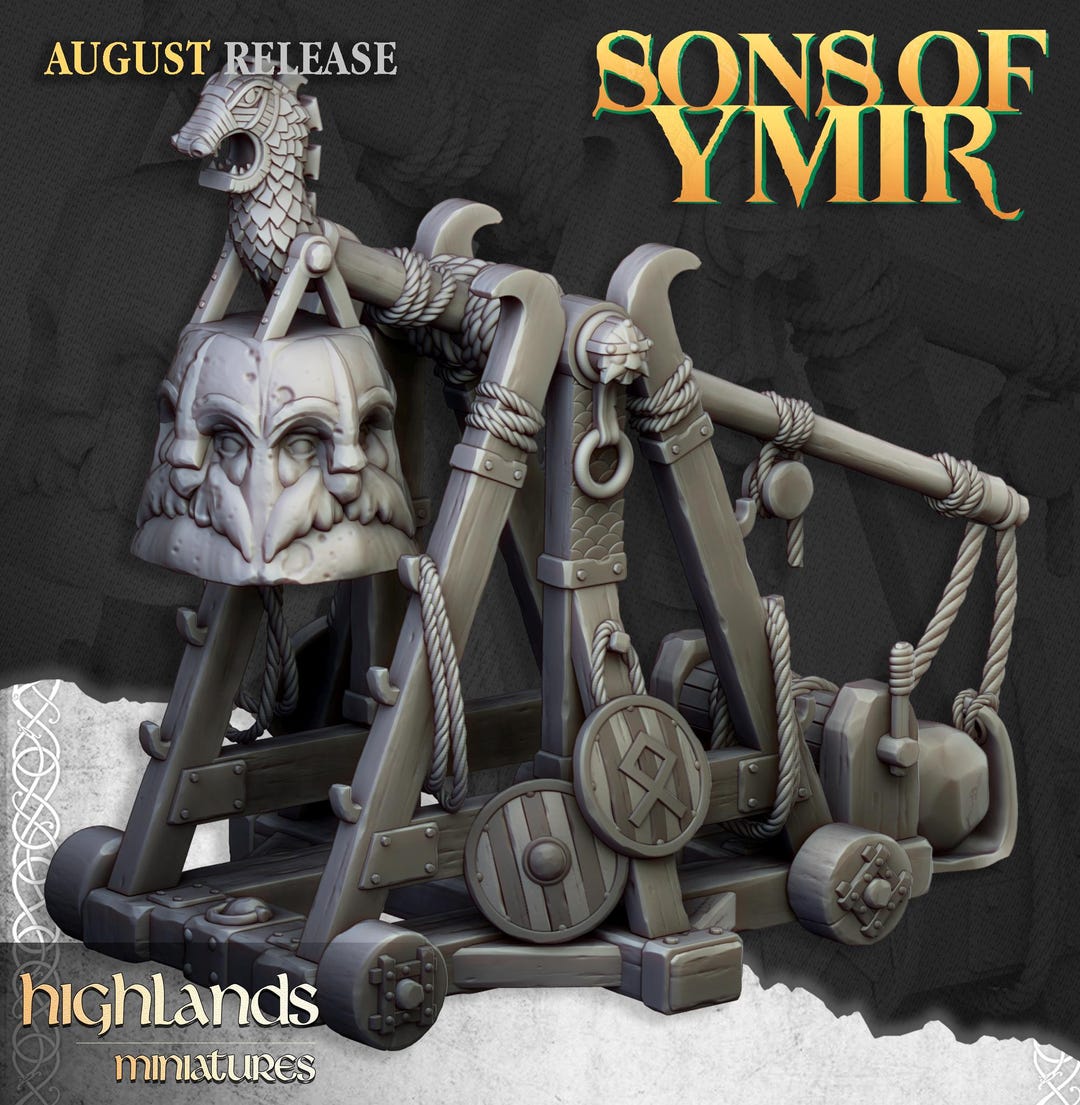 Dwarf Catapult - Sons of Ymir - Highland Miniatures for Fantasy ...