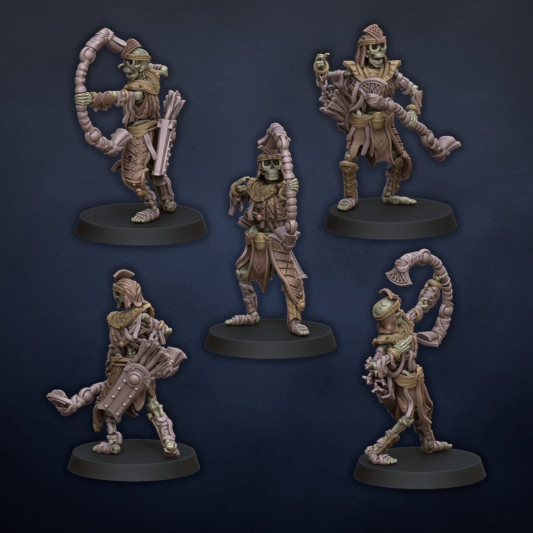 Skeleton Archers - Undying Dynasties - Dragonlake Miniatures - RPG ...