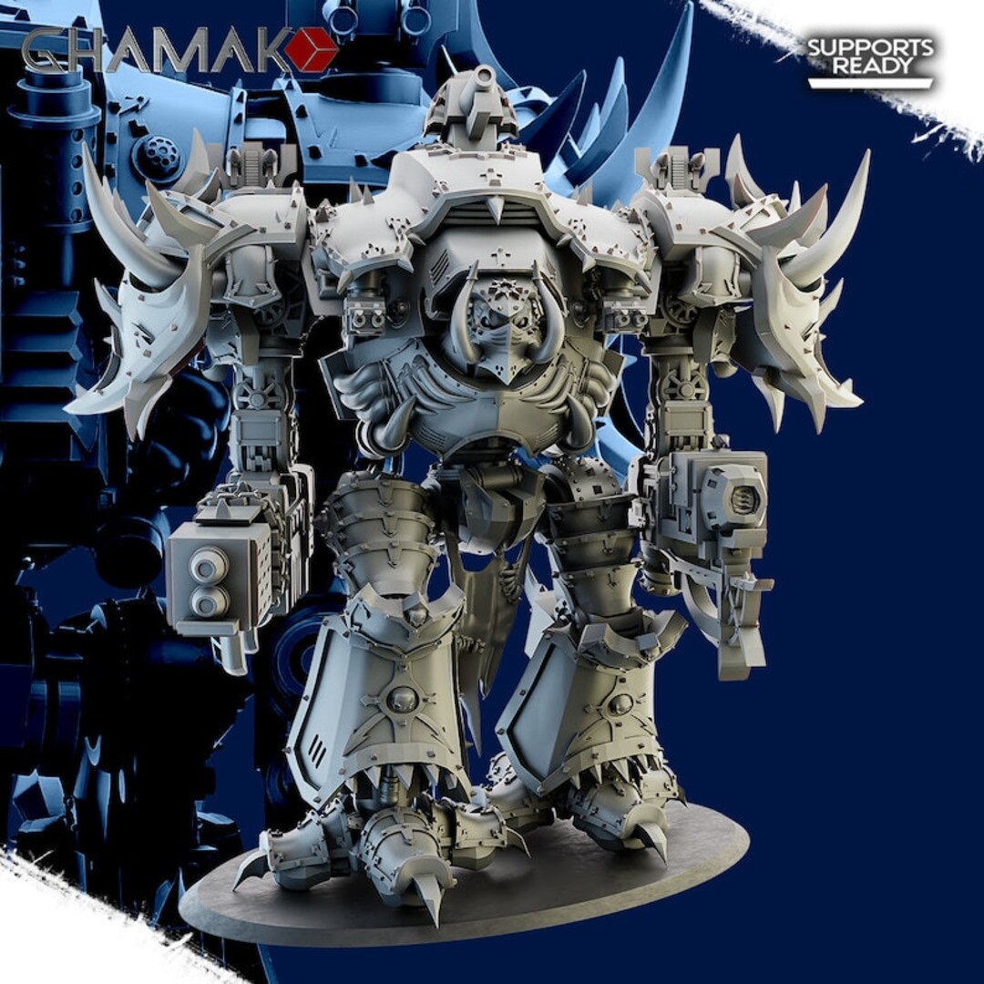 Colossal Knight | Ghamak | 3D Printed | Grimdark Future Games - Etsy