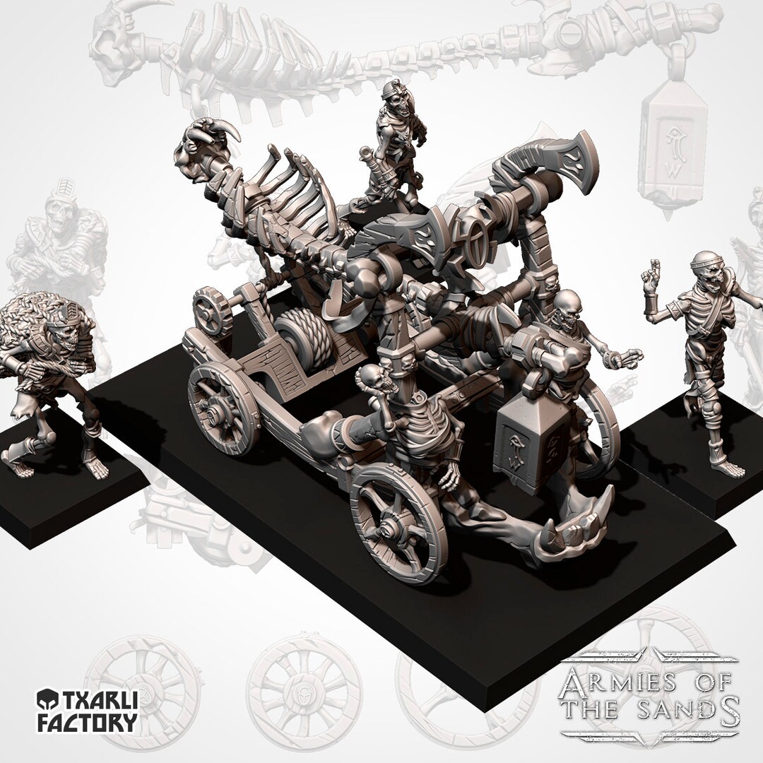Bone Catapult Armies of the Sands Txarli Factory RPG WARGAMES ROL - Etsy