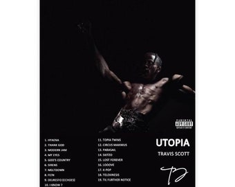 Travis Scott Utopia Album Poster Custom Poster Wall Print Room Decor - Etsy