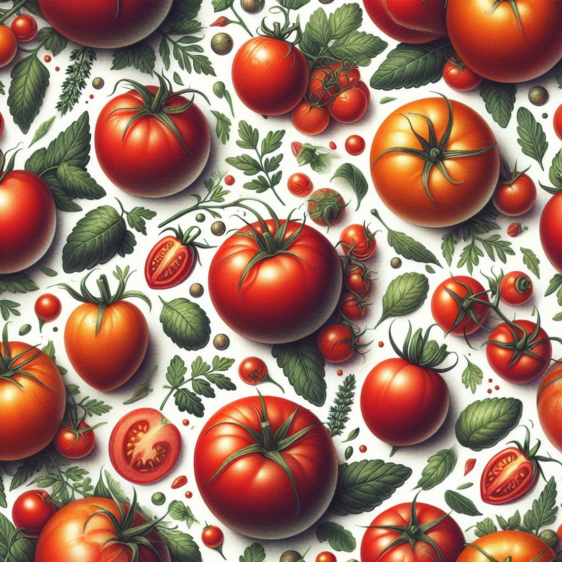 Veggie Visions: Vibrant Set of Digital Vegetable Patterns Perfect for ...