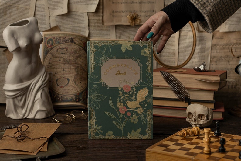 Ornate Floral Vintage-inspired Commonplace Book | Unique and Elegant ...