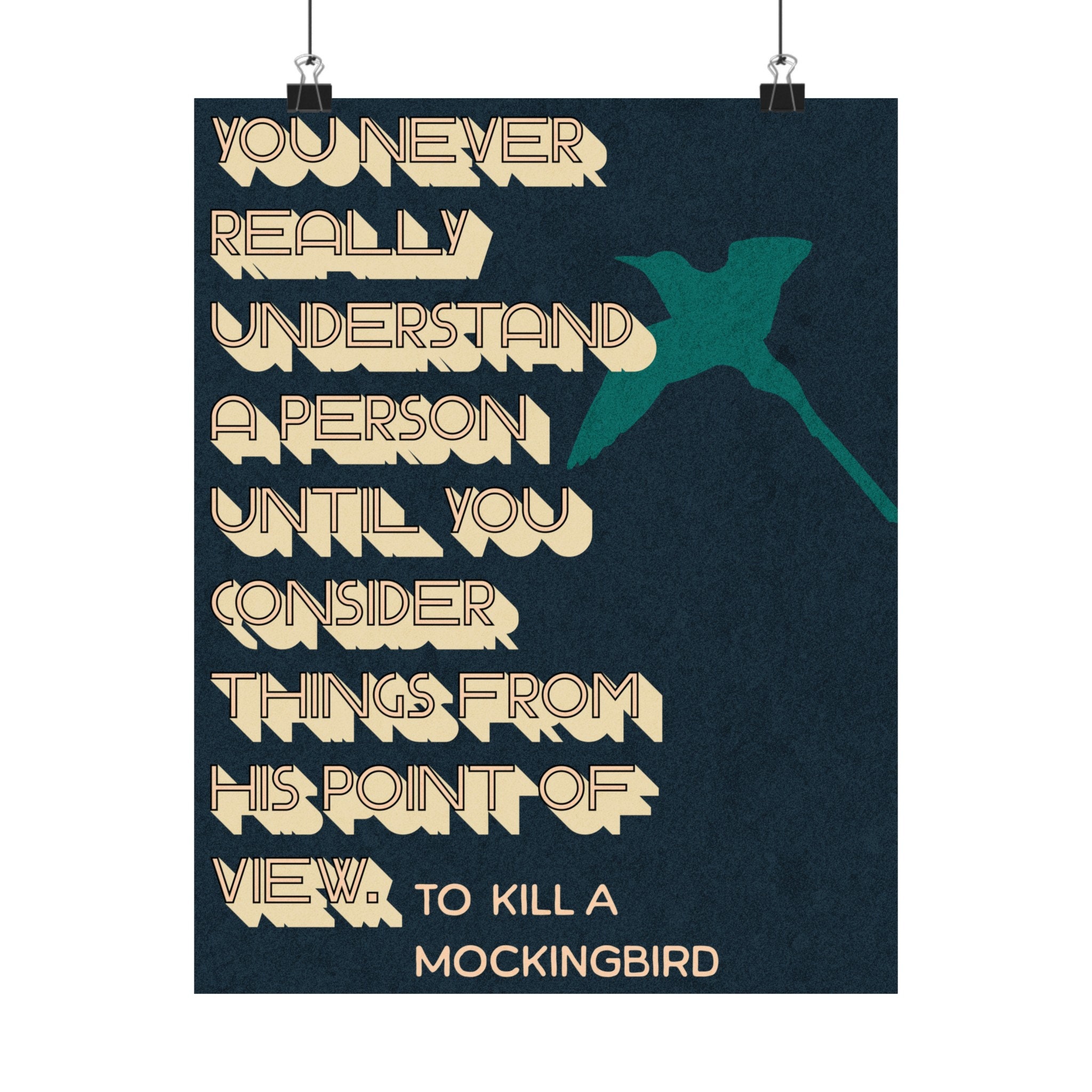 Book Quote Classroom Posters, Vertical Posters for Teachers, Middle ...