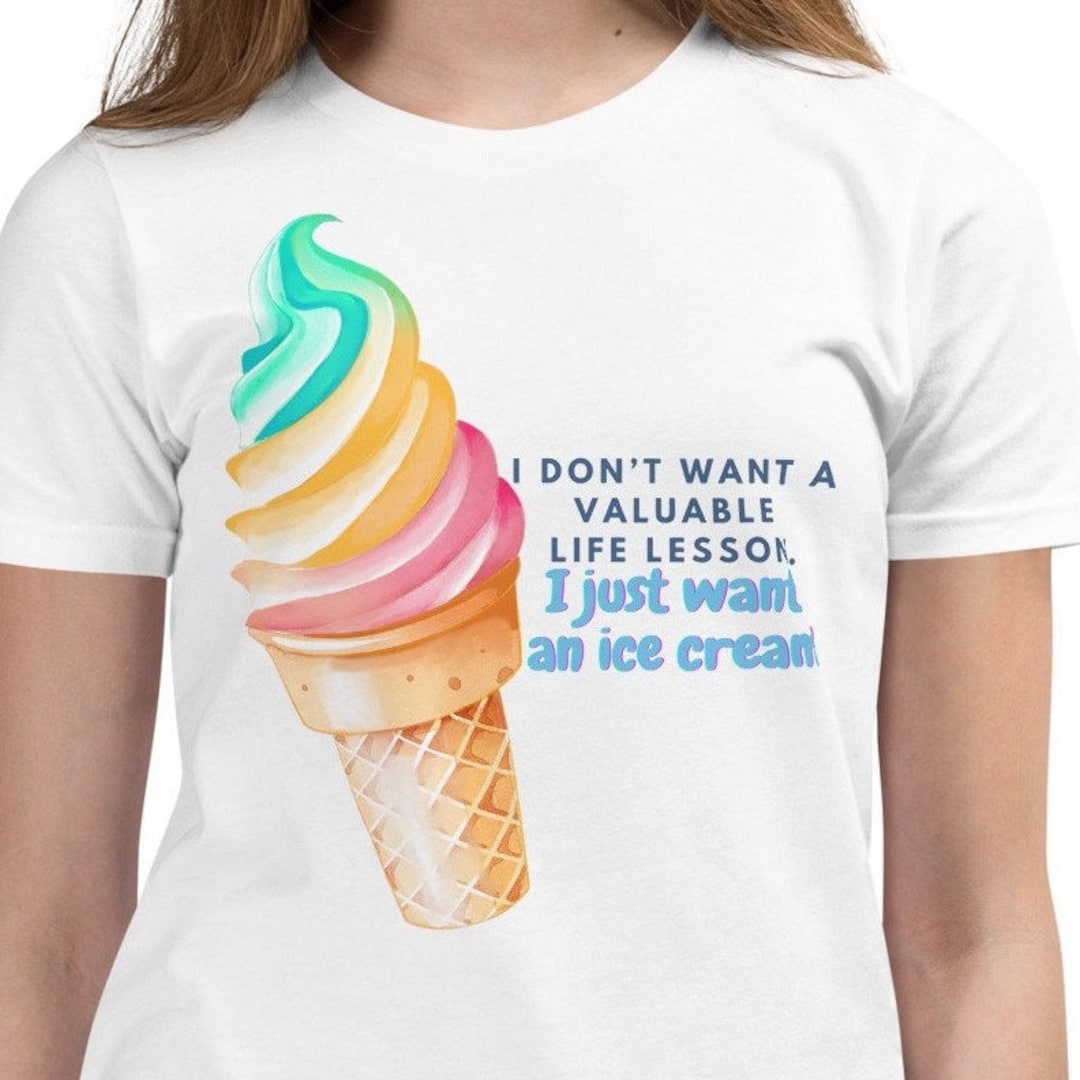 Bluey I Don't Want a Life Lesson I Just Want an Ice Cream Short Sleeve ...